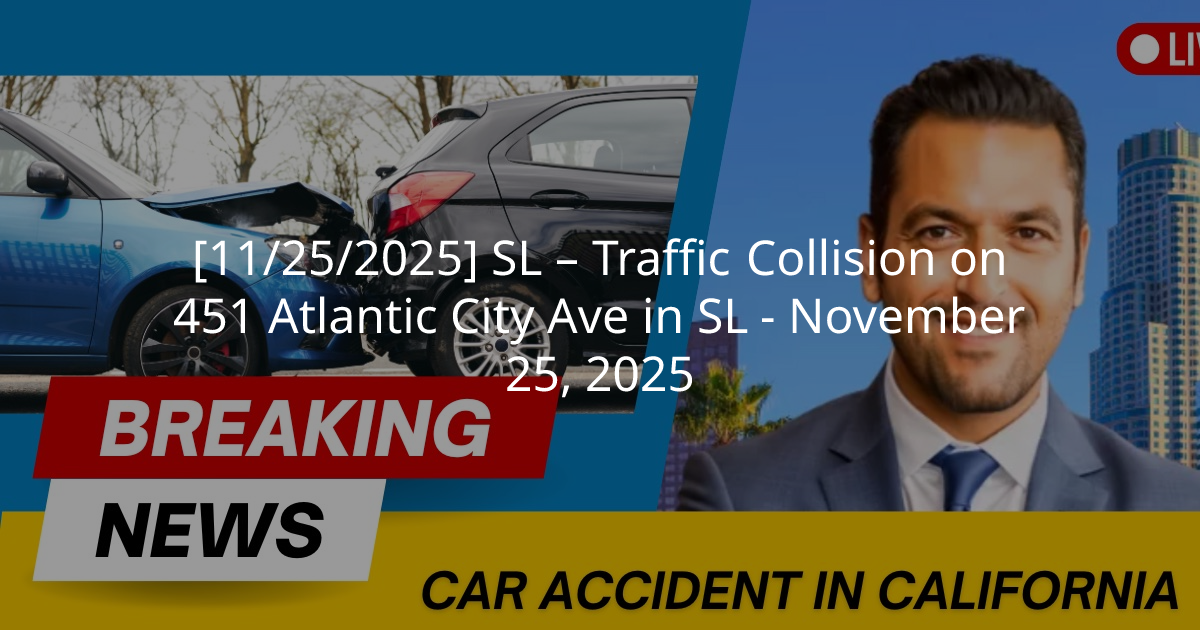 Accidente de tráfico en 451 Atlantic City Ave, SL - 25 de noviembre de ...